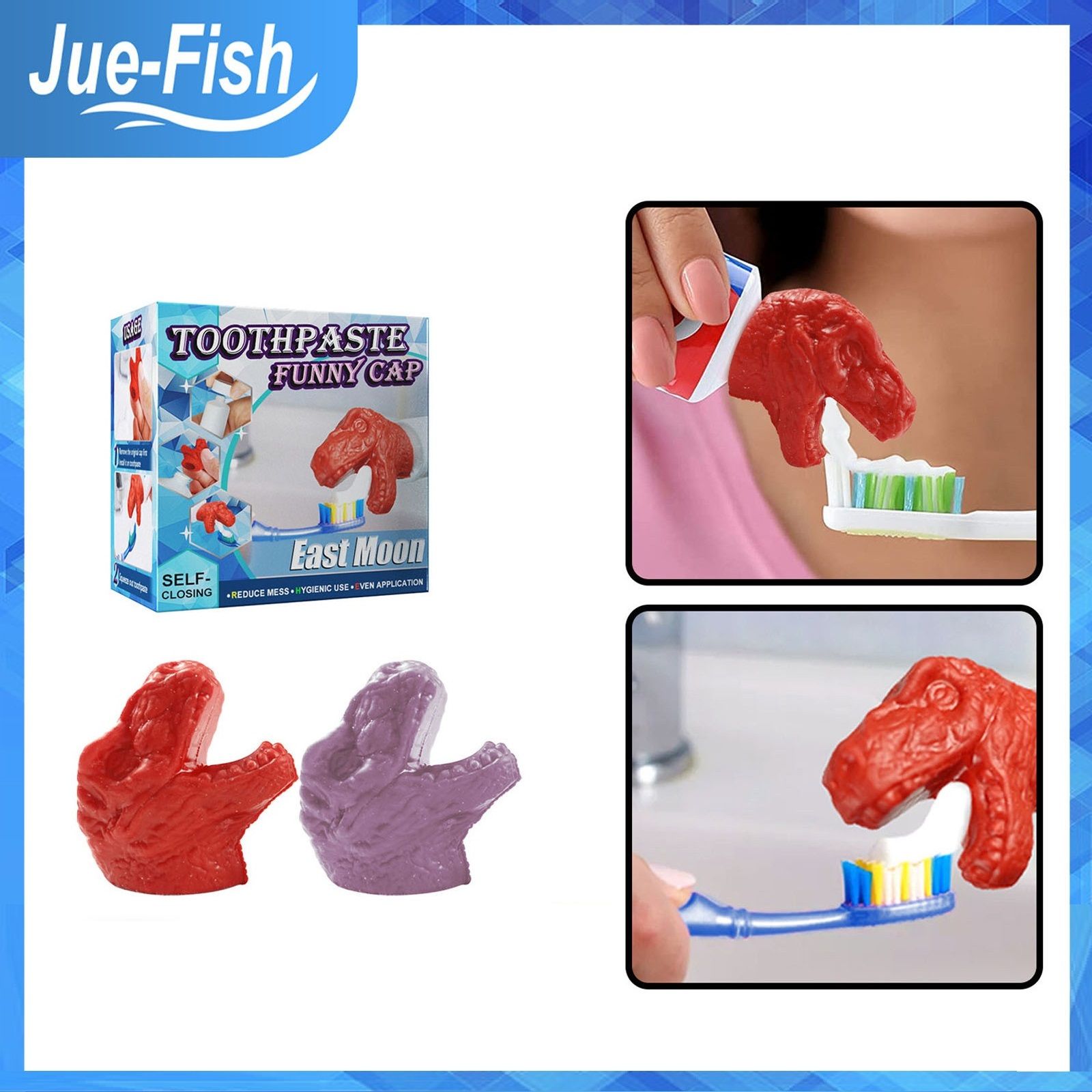 Jue Fish Toothpaste Cap Toothpaste Dispenser Creative Penis Dick Breast ...
