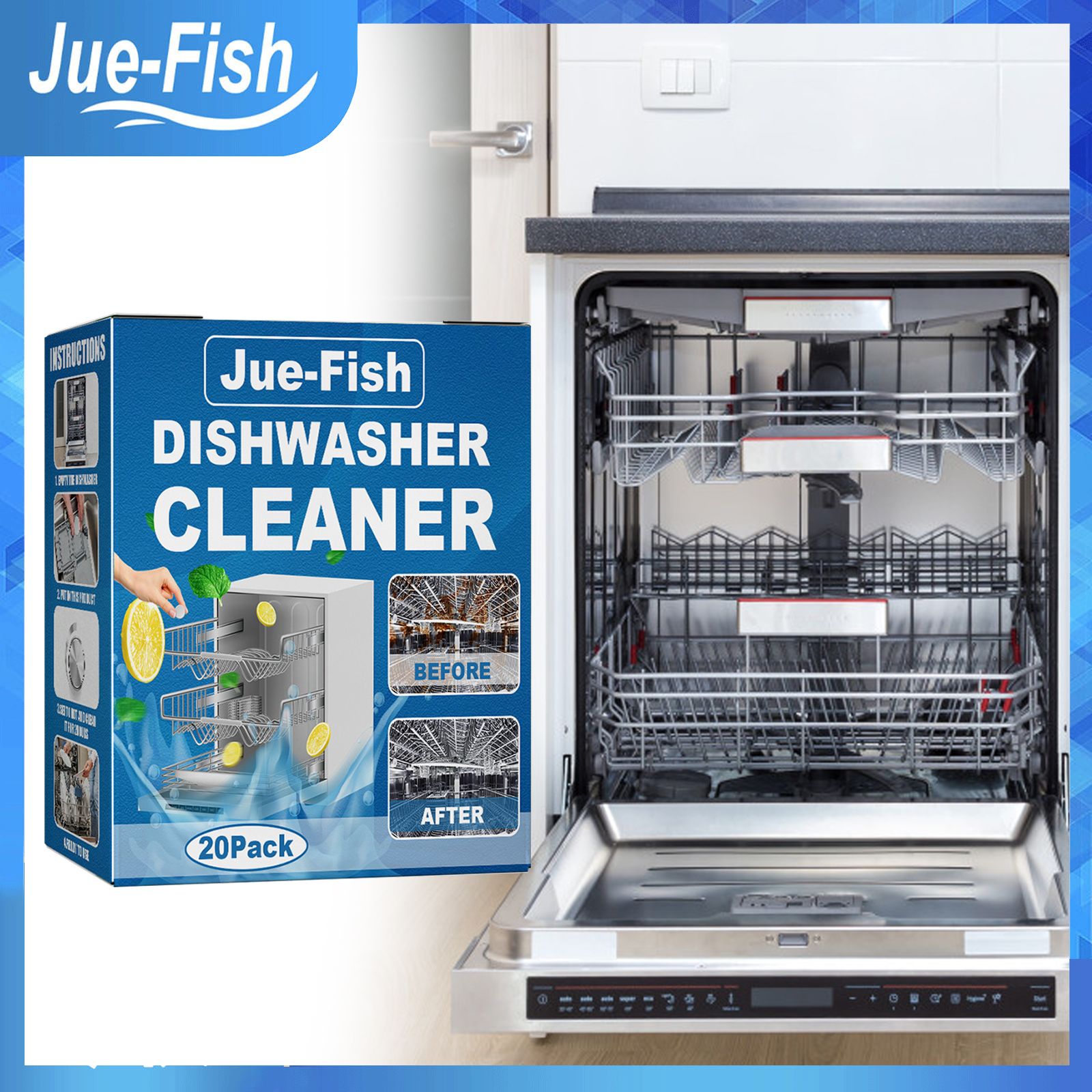 Jue-Fish Cleaning Sheet Portable Sanitary Moisture Absorption ...